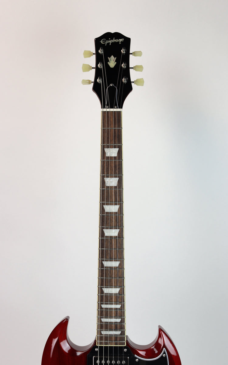 Epiphone SG Standard 60s Maestro Vibrola Vintage Cherry – Detroit Guitar