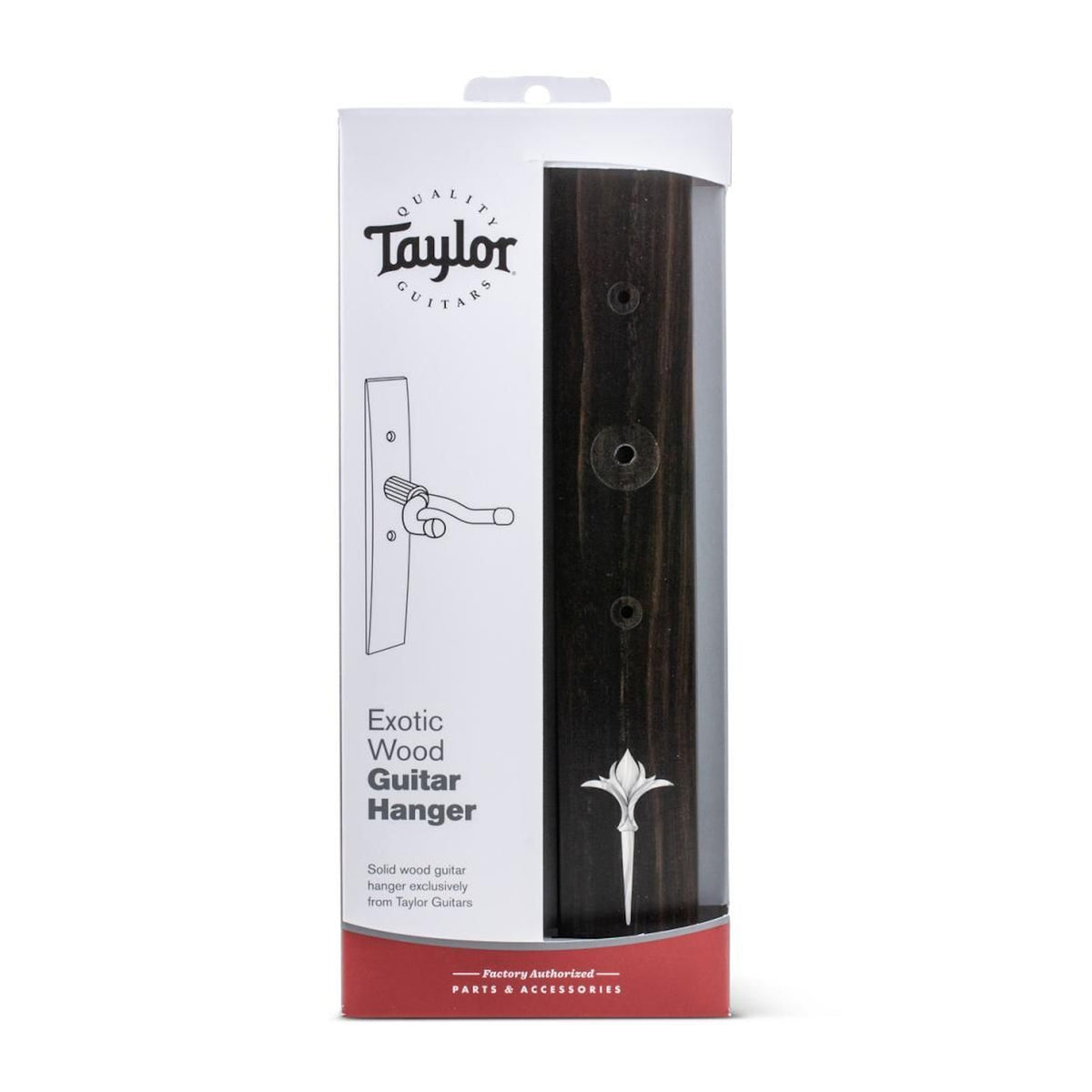 Taylor Nouveau Guitar Hanger - Ebony, Acrylic Inlay – Detroit Guitar
