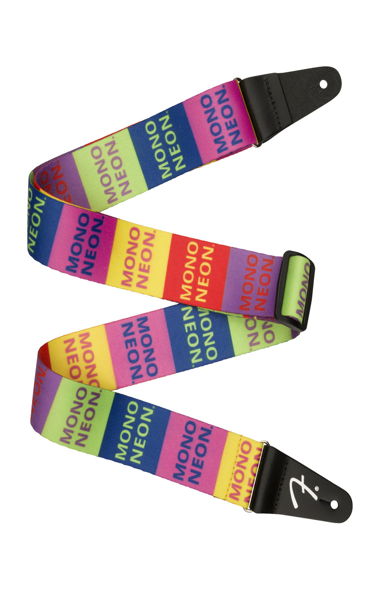 Fender 2" MonoNeon Logo Strap Multi-Color – Detroit Guitar