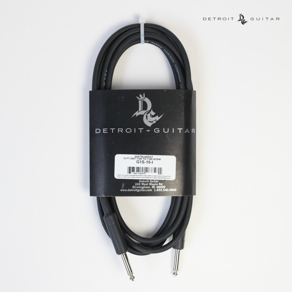 Detroit Guitar 10' Instrument Cable